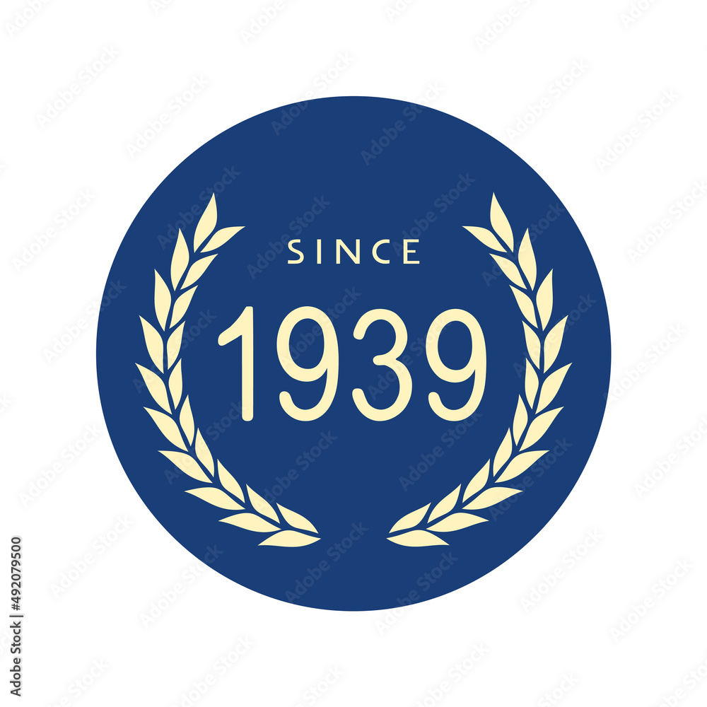 Since 1939 year symbol Stock Vector | Adobe Stock