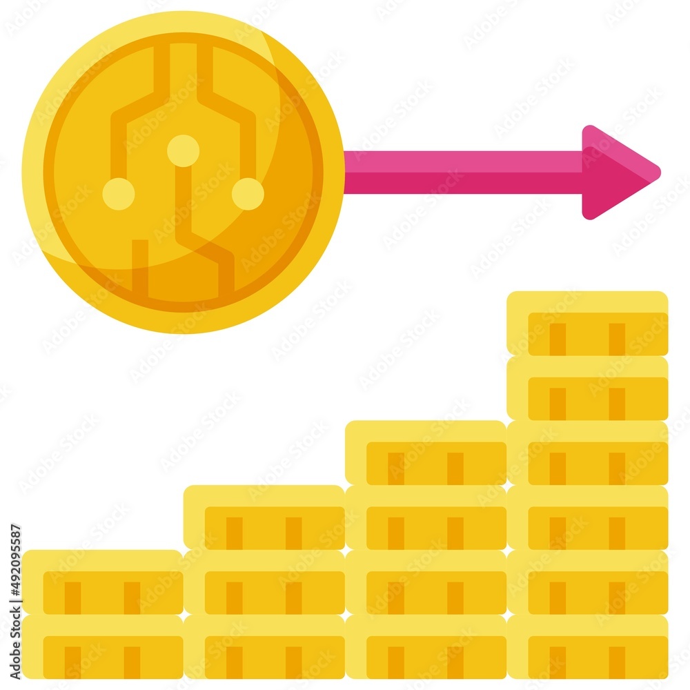 Vetor de Staking icon, DeFi related vector illustration do Stock ...