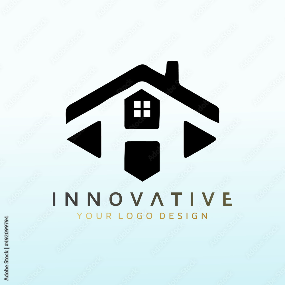 Helping Hand Homes logo design H Stock Vector | Adobe Stock