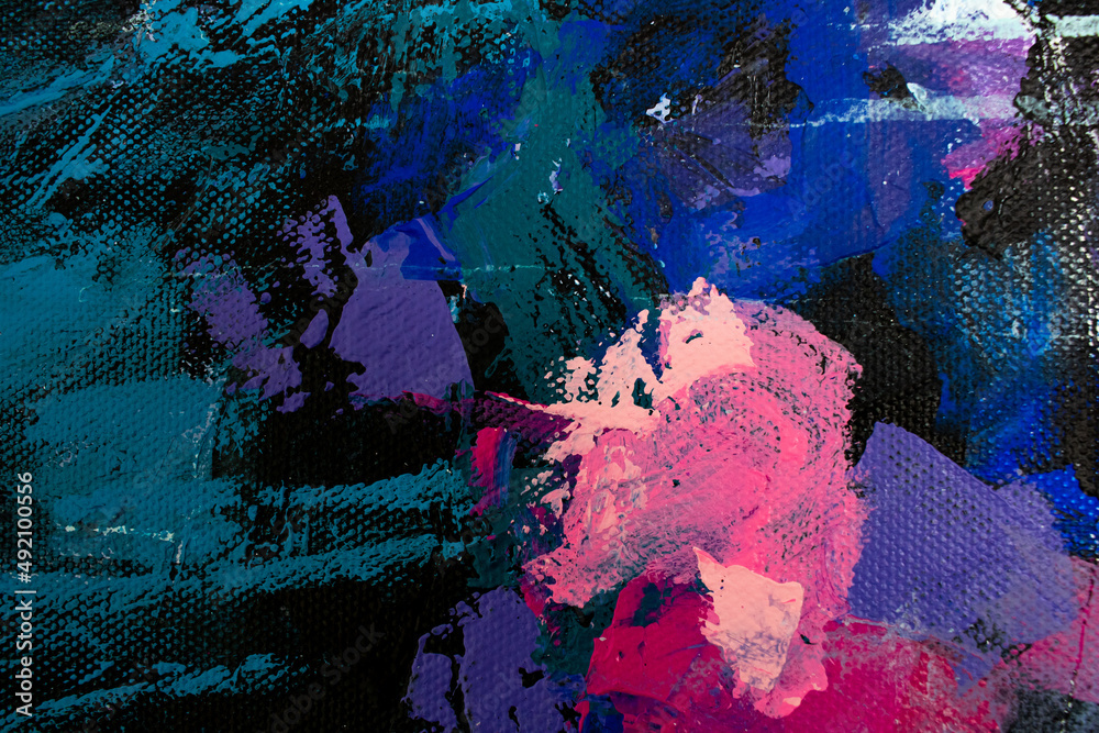 Abstract painting. Background design of acrylic painting , rich texture ...