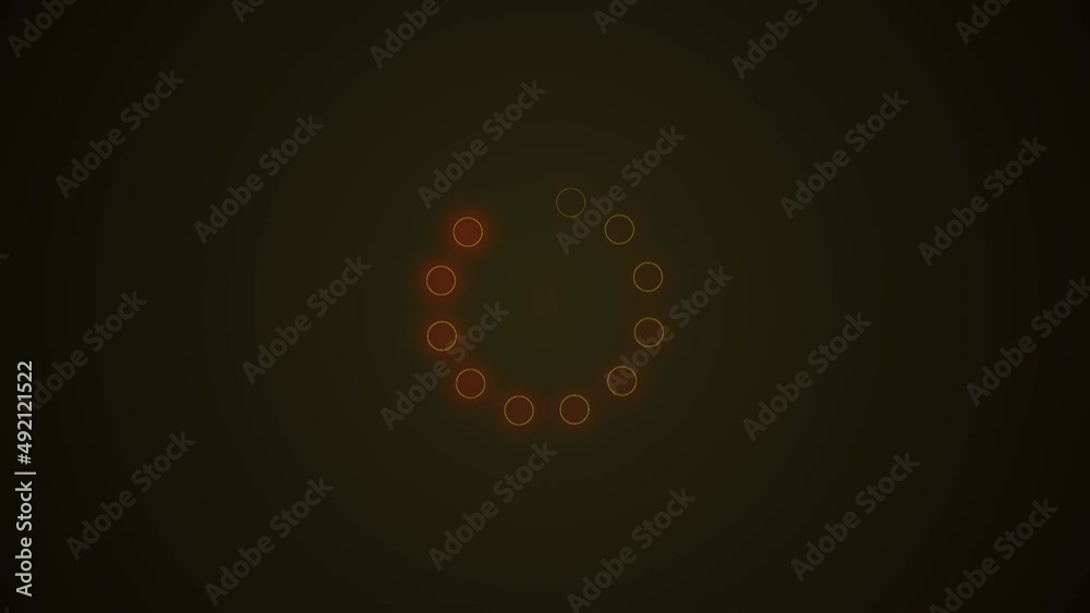 Loading bar, circle in progress. Video animation on transparent ...