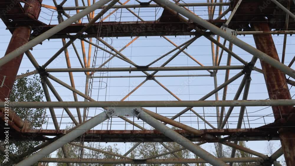 Duga horizon radar systems in Chernobyl, Ukraine. Soviet over-the ...