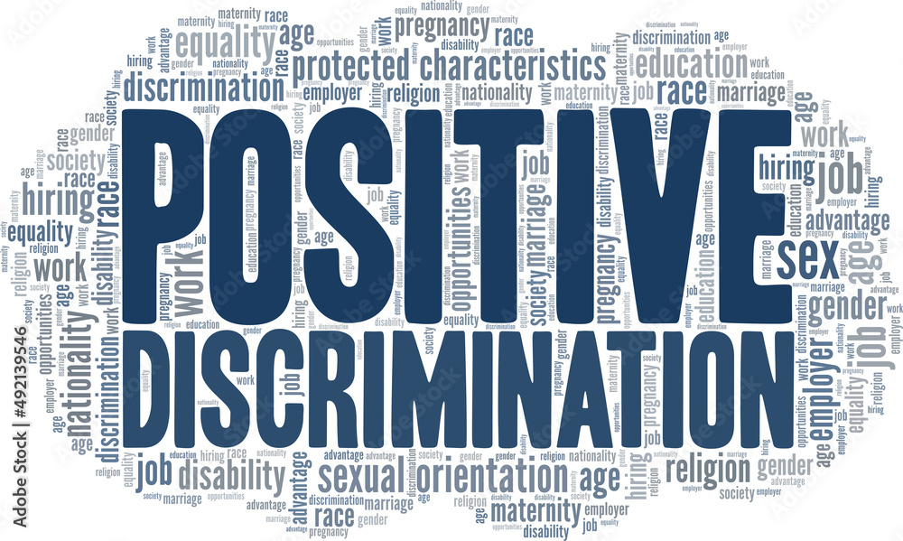 Positive Discrimination conceptual vector illustration word cloud ...