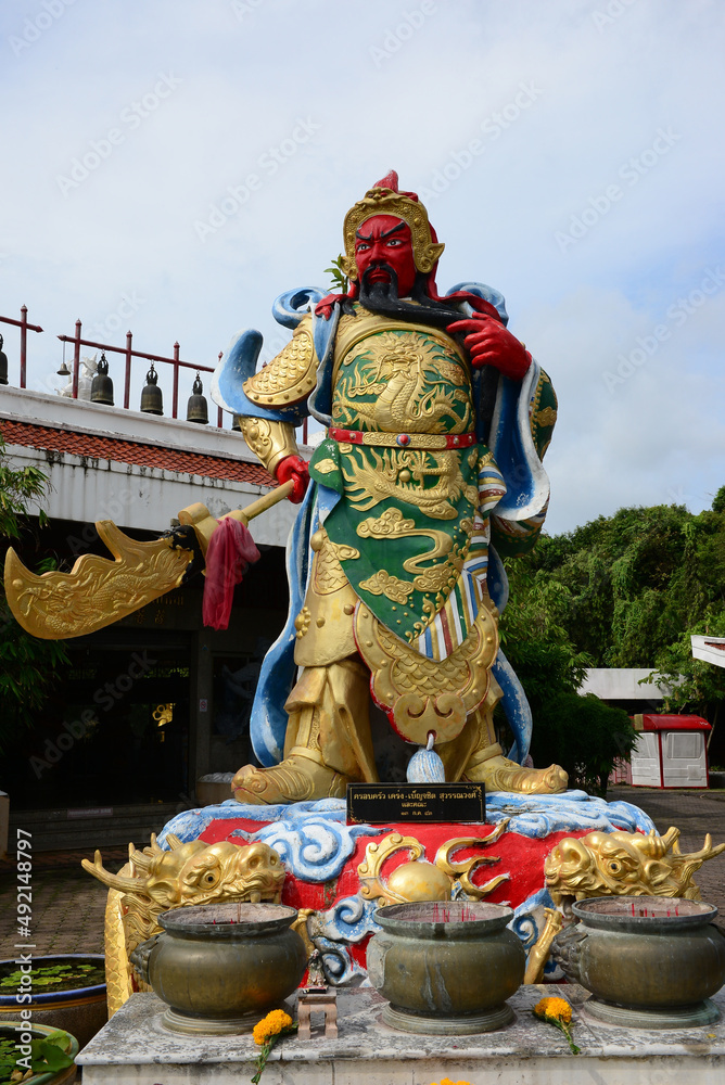 Public landmark of the ancient Chinese shrine Guan Yu, God of Fidelity ...