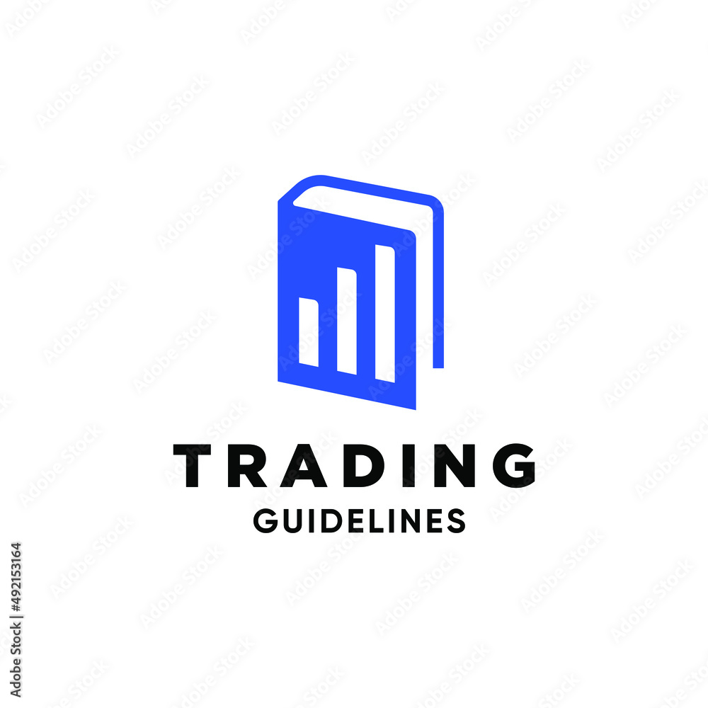 book and arrow financial trading investment logo design Stock Vector ...