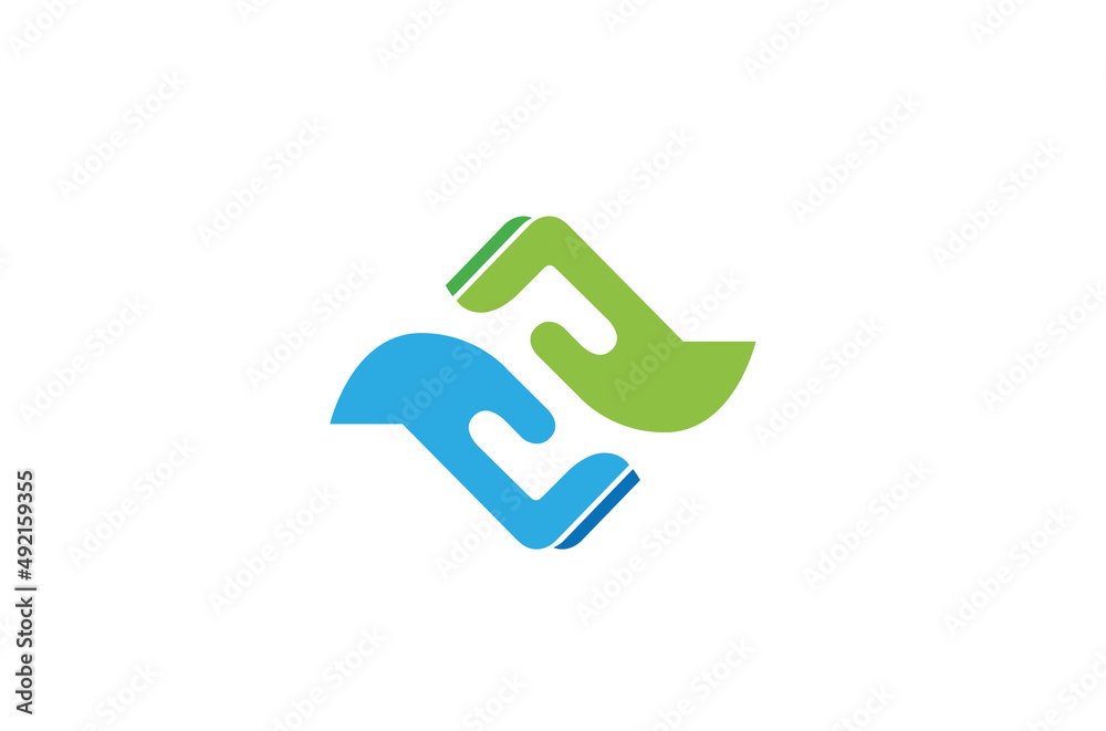 creative hands letter s logo vector icon symbol illustration Stock ...