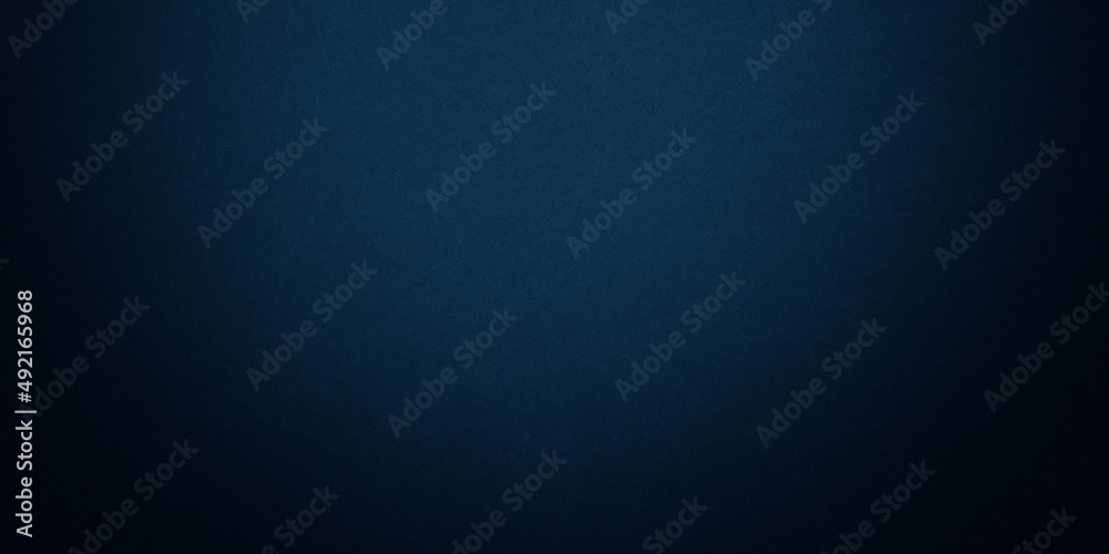 Dark blue background texture with black vignette in old vintage grunge ...
