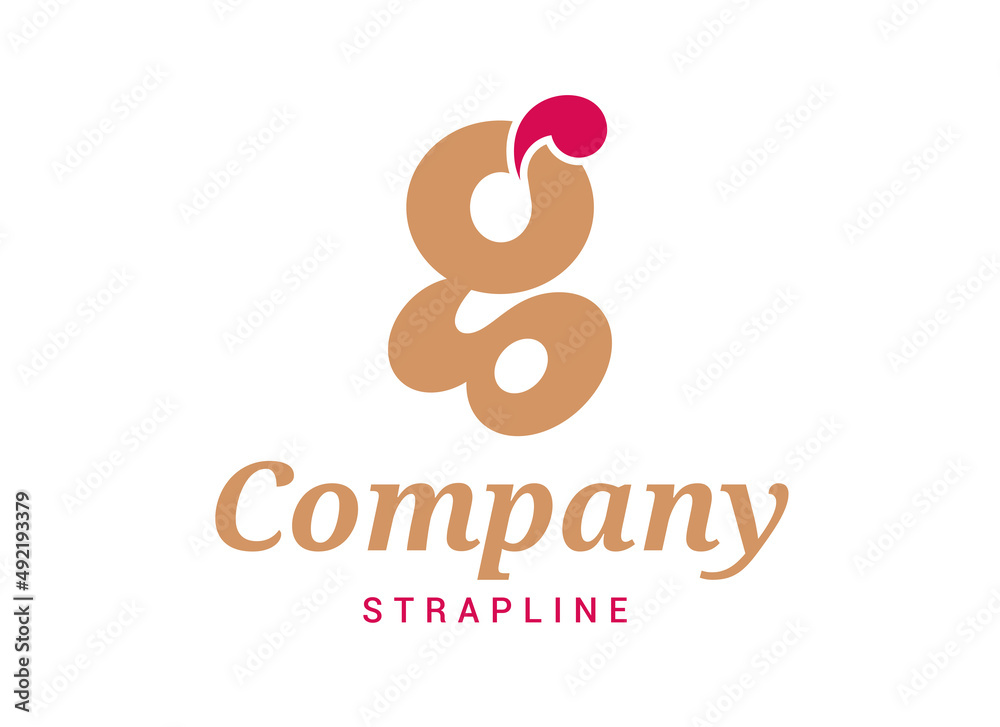 Letter G gelato, ice cream cone. Vector logo design Stock Vector ...