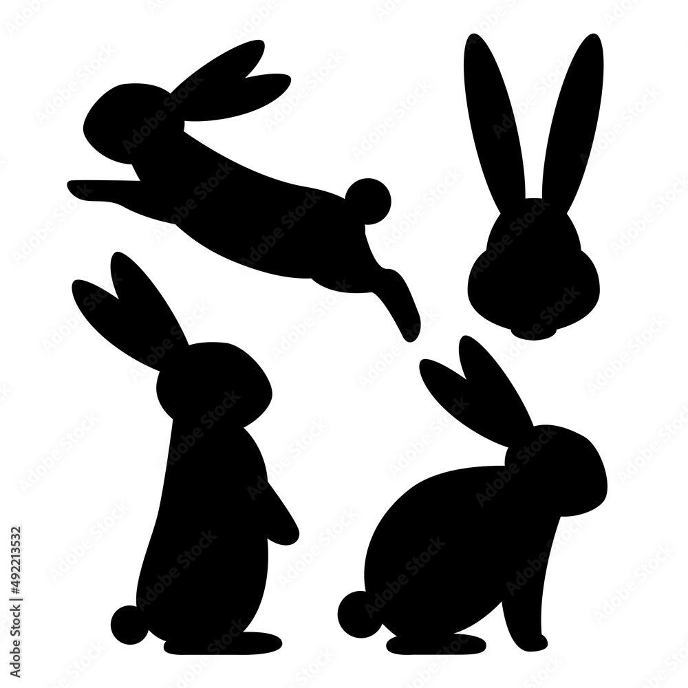 Sitting Rabbit Silhouette