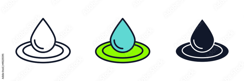 hydrology icon symbol template for graphic and web design collection ...