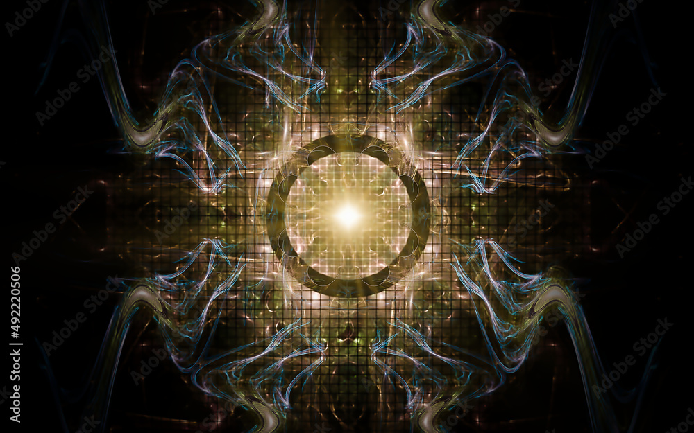 Stockillustratie digital illustration abstract image generated fractal ...