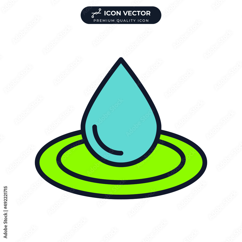 hydrology icon symbol template for graphic and web design collection ...