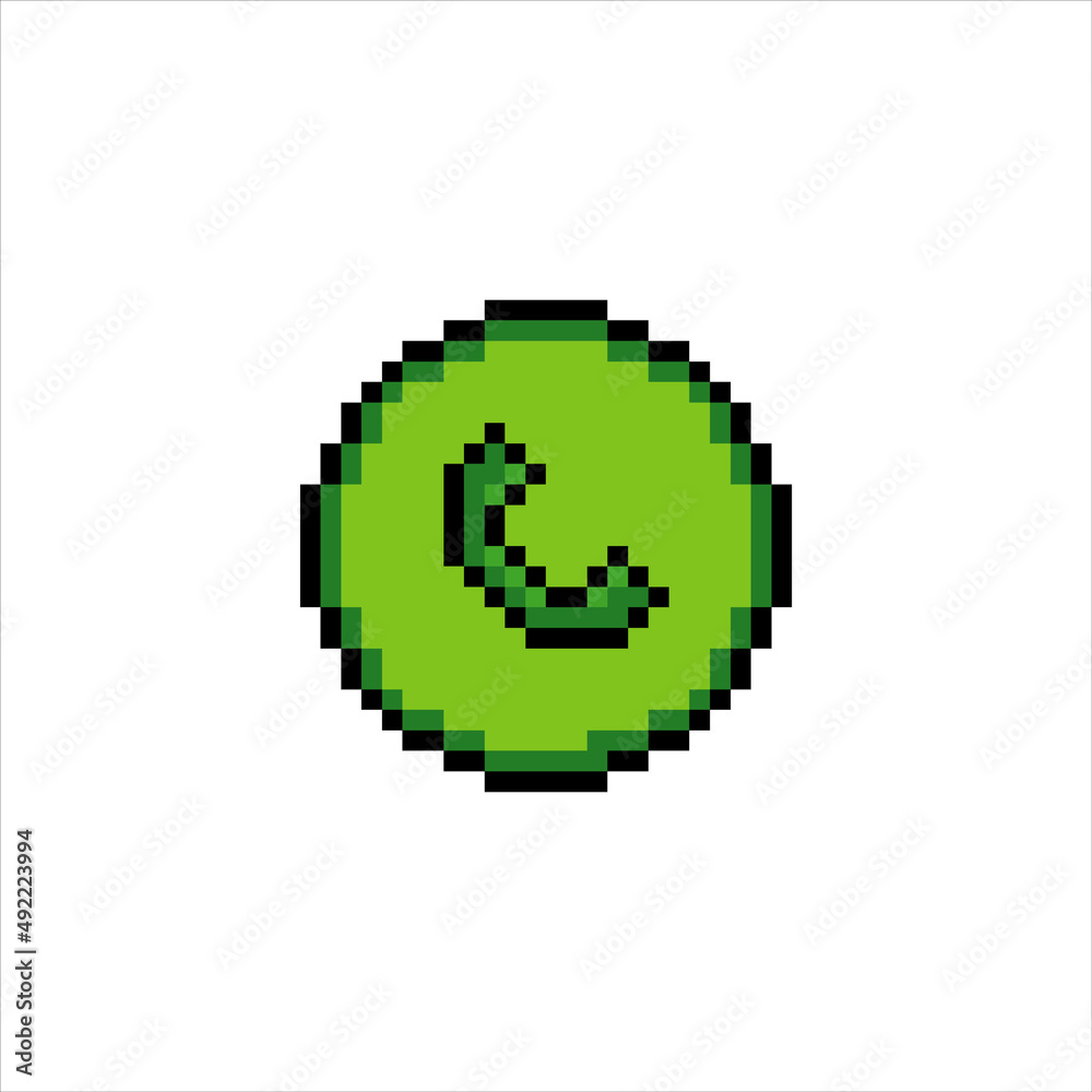 Phone call icon in pixel art . Vector illustration. Stock Vector ...