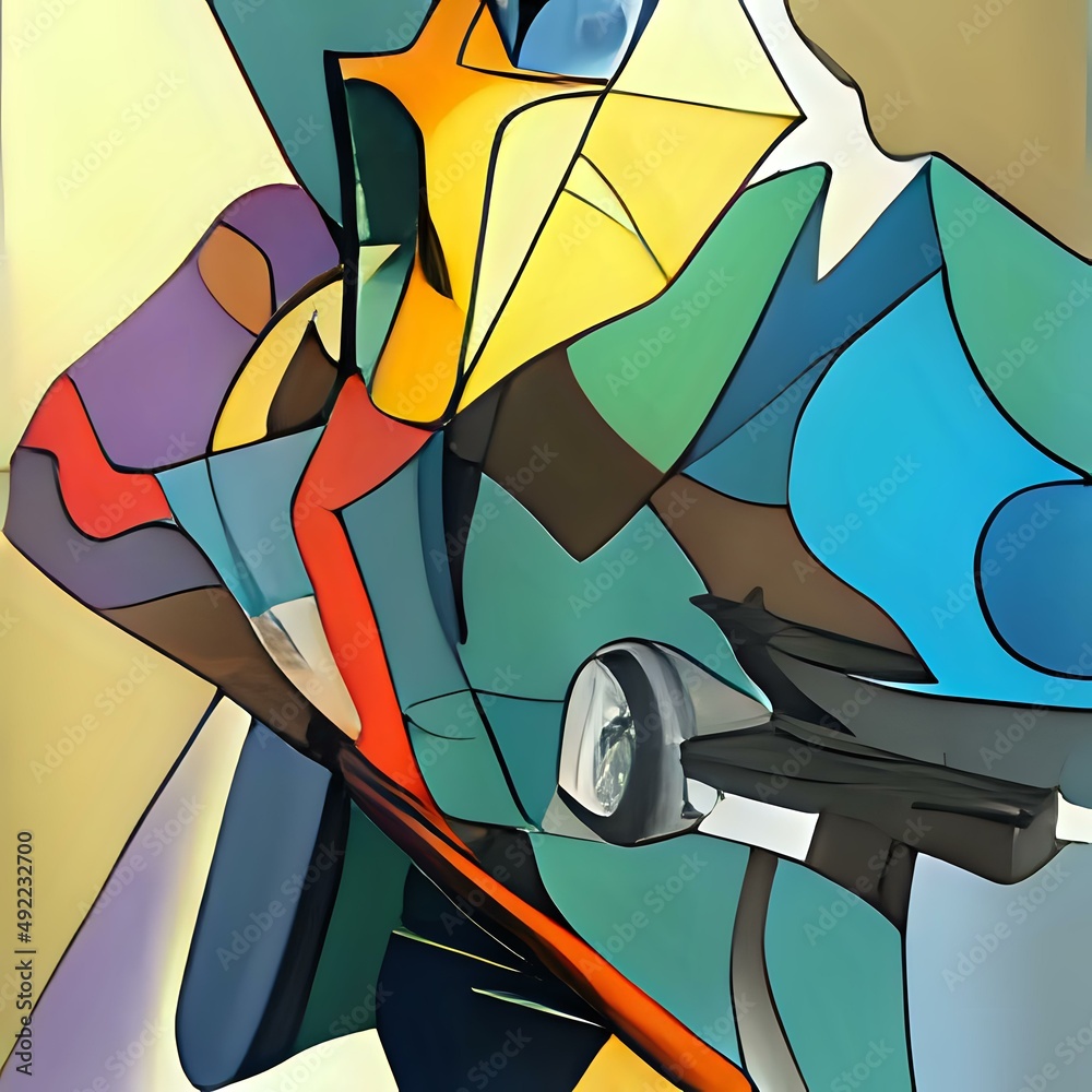 Innovation Magic Surrealism Cubism Modern Art Abstract Fairy Tale Stock ...