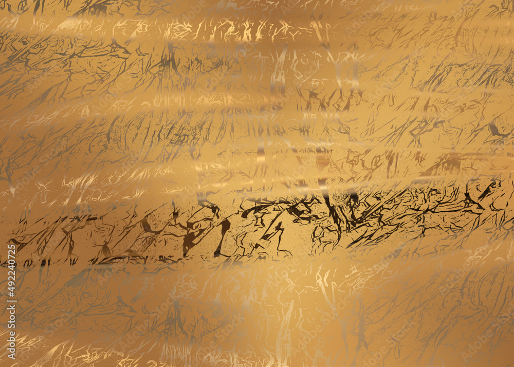Golden Abstract decorative paper texture background for artwork ...