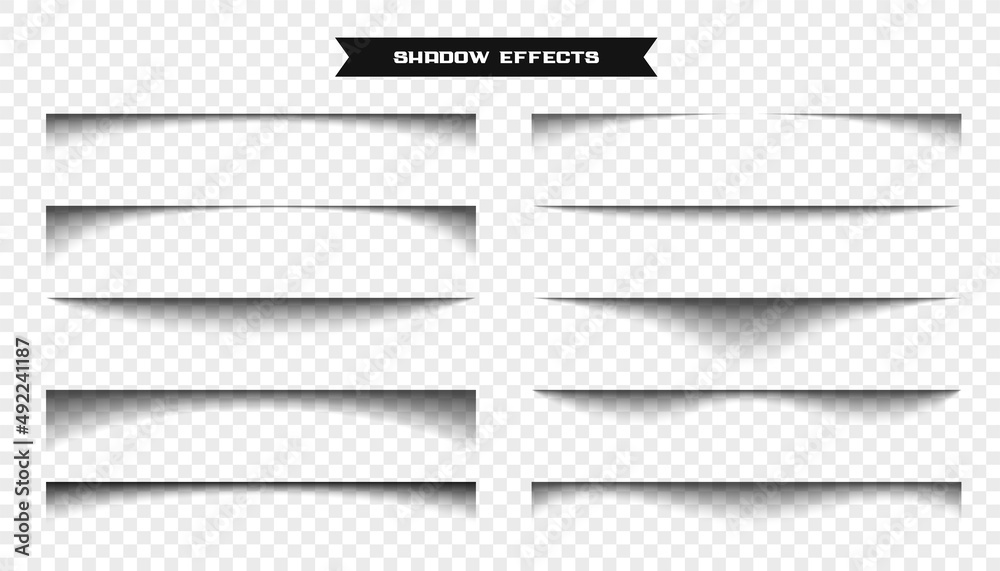 realistic paper shadows effect background Stock Vector | Adobe Stock