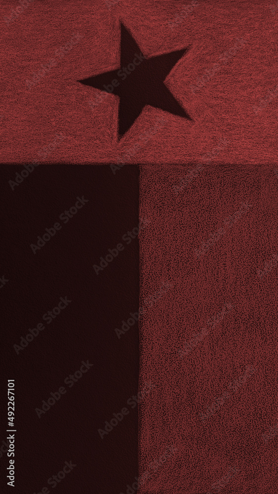 Texas state flag. Dark patriotic textured background. Mobile phone ...