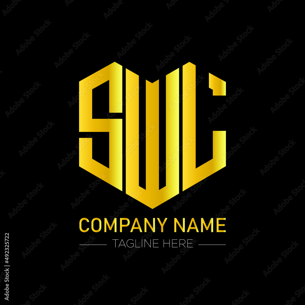 SWL letter logo design on black background.SWL creative initials letter ...