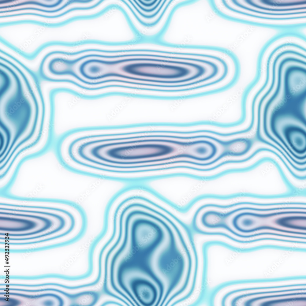 Soft blu water puddle seamless texture pattern. Fresh organic wet pool ...