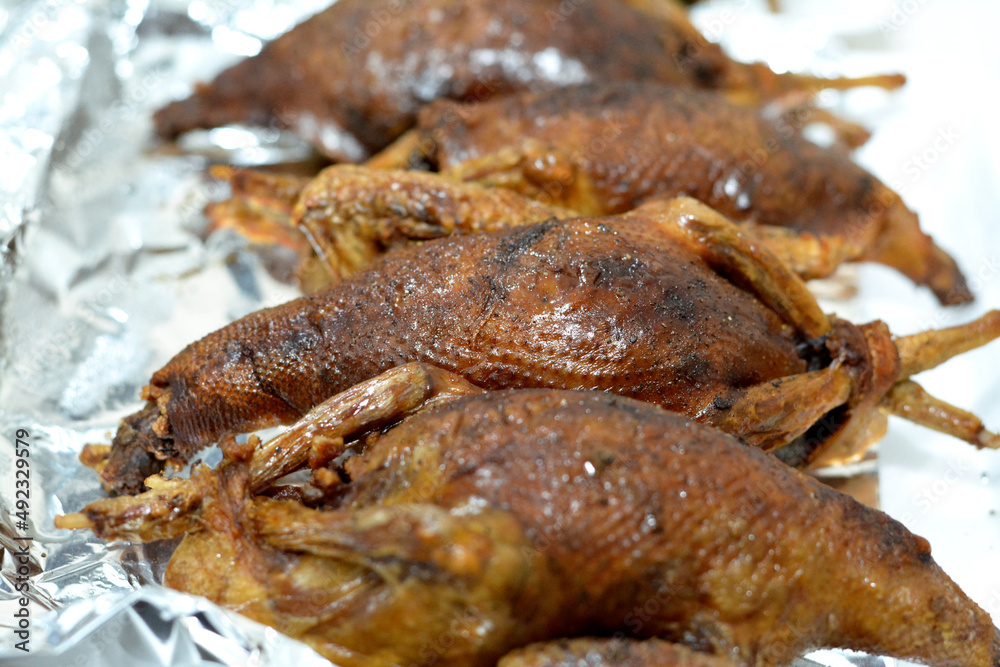 Egyptian Hamam Mahshi or stuffed squab, An Arabic cuisine, Egyptian ...