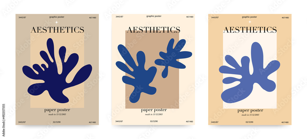 Modern abstract poster in different colors for your projects and ...