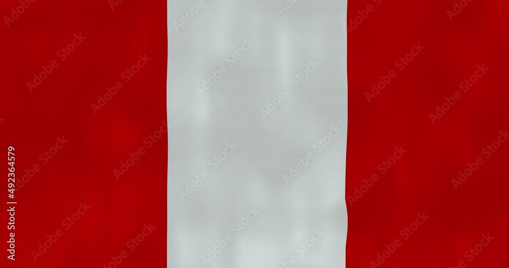 Peru flag waving in the wind, detailed fabric texture, 4k, Animated ...