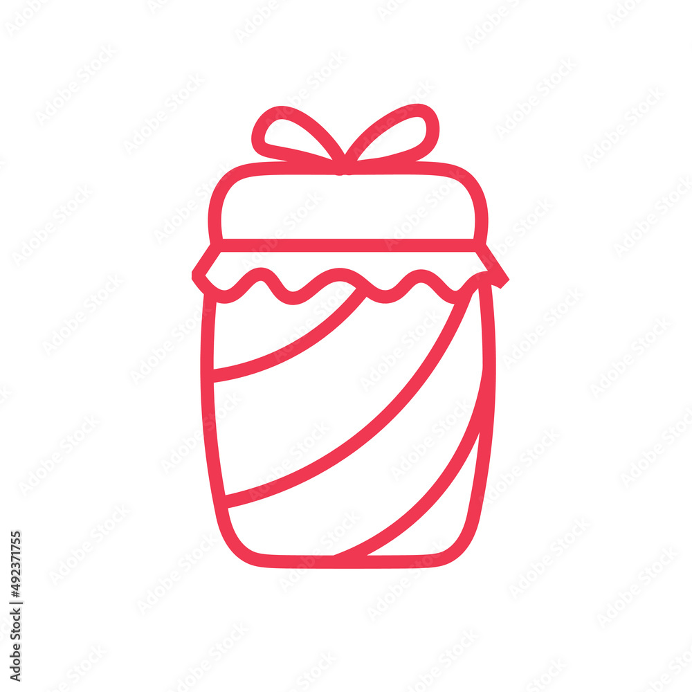 Jam jar line icon Strawberry jar vector Glass jar jam outline vector ... Jam jar line icon Strawberry jar vector Glass jar jam outline vector ...