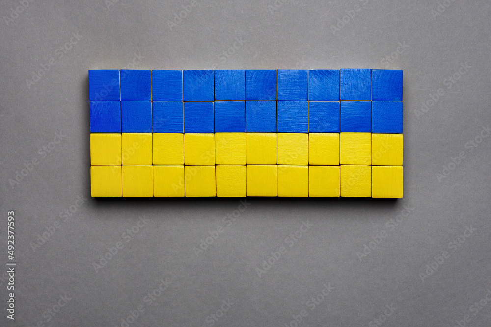 Symbolic Ukraine symbol national banner background UA sign. Isolated ...