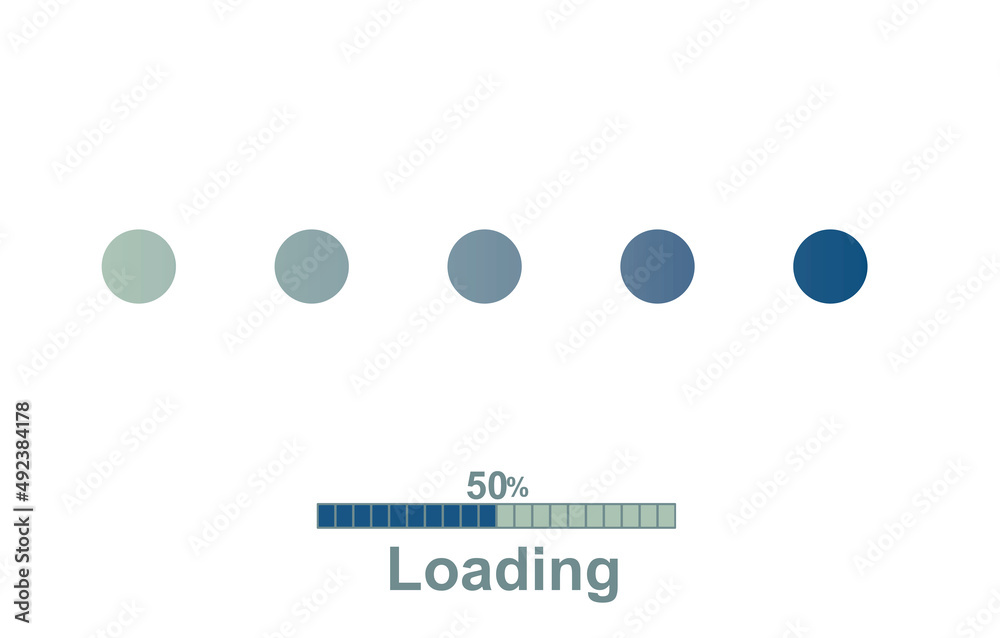 Loading icon set. vector illustration Stock Vector | Adobe Stock