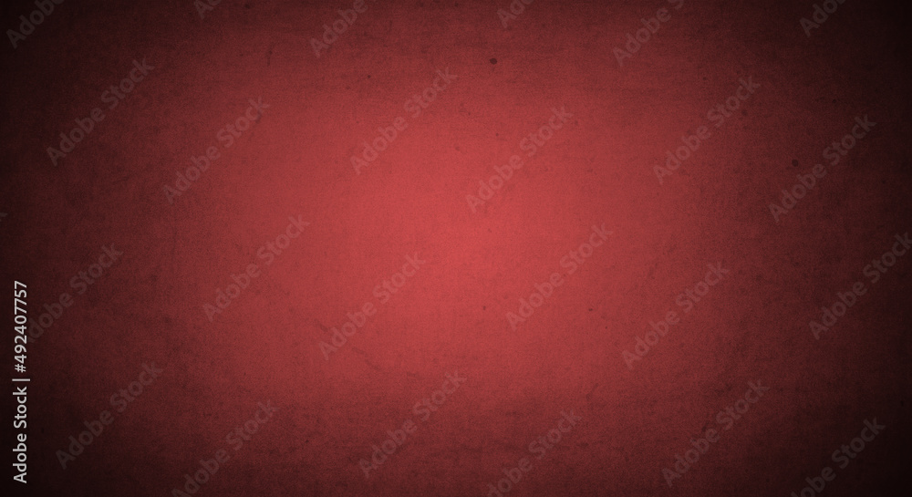 dark maroon grunge background with soft lightand dark border, old ...