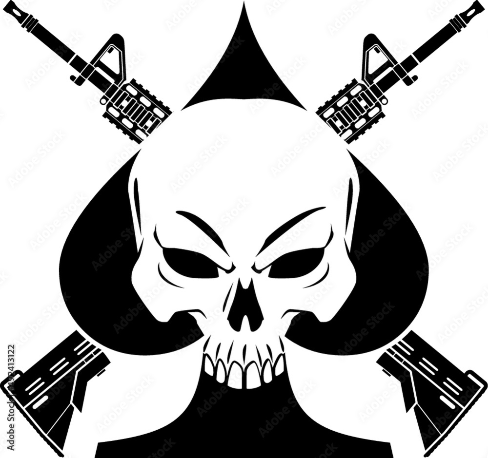 Skull And Crossed Rifles