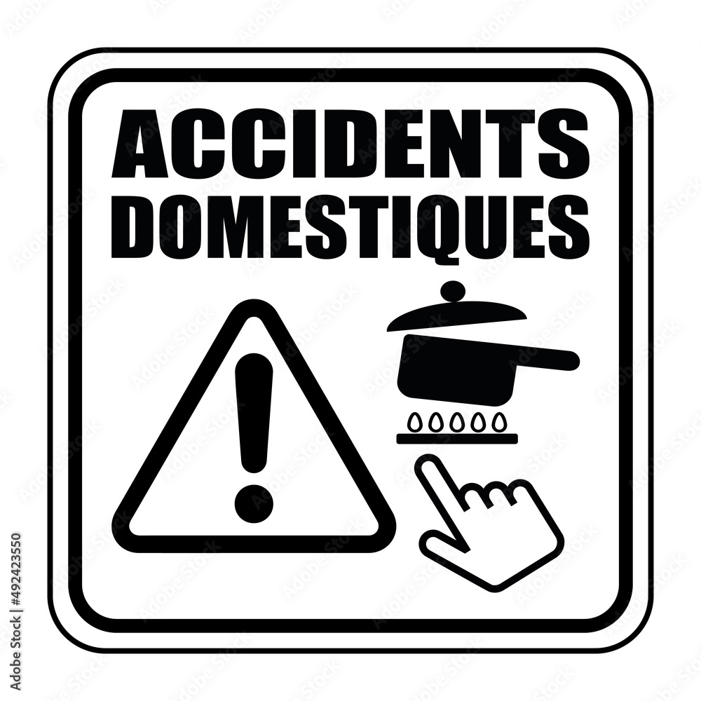 Logo accidents domestiques. Stock Vector | Adobe Stock