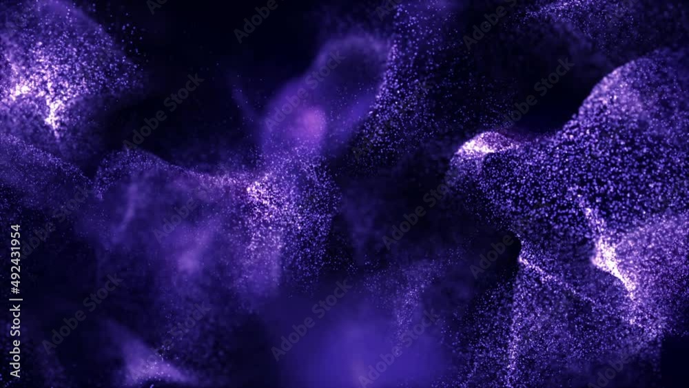 Violet Particles Background Animation Loop. represents a loop ...