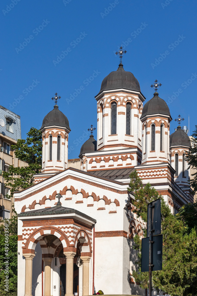 Biserica Zlatari orthodox church in Bucharest, Romania Stock Photo ...