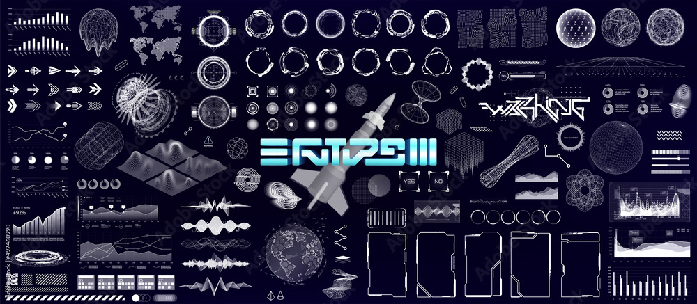 Universal shapes and Futuristic Elements HUD for UI, UX, GUI. Sci-fi ... Universal shapes and Futuristic Elements HUD for UI, UX, GUI. Sci-fi ...