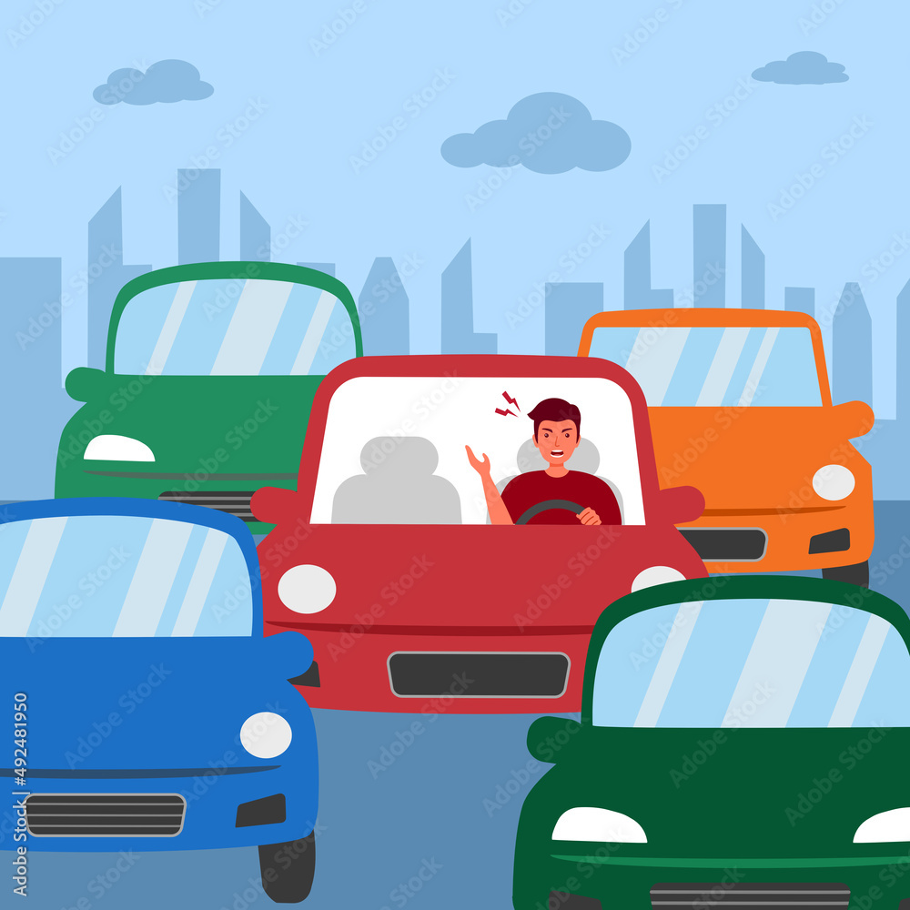 Traffic Congestion Clipart
