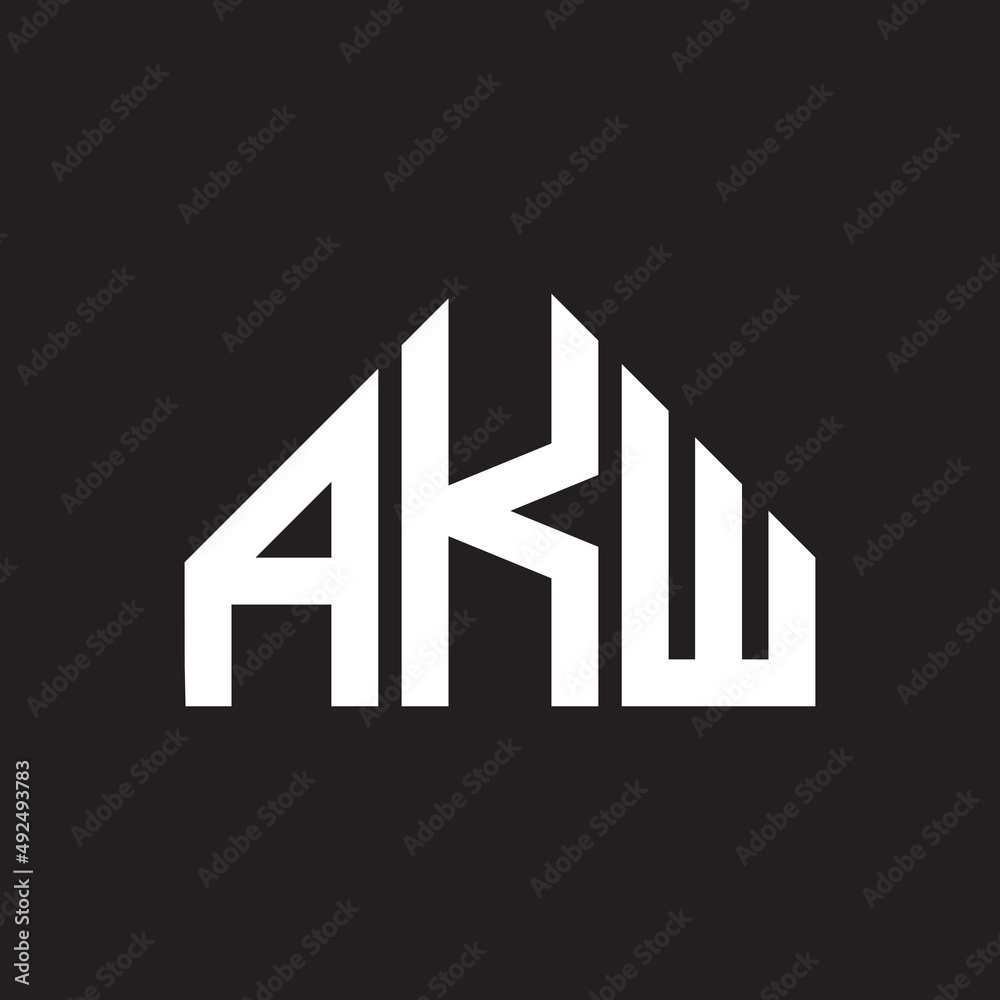 AKW letter logo design. AKW monogram initials letter logo concept. AKW ...
