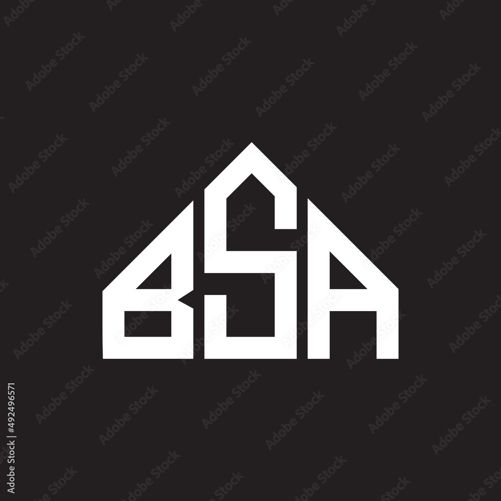 BSA letter logo design. BSA monogram initials letter logo concept. BSA ...