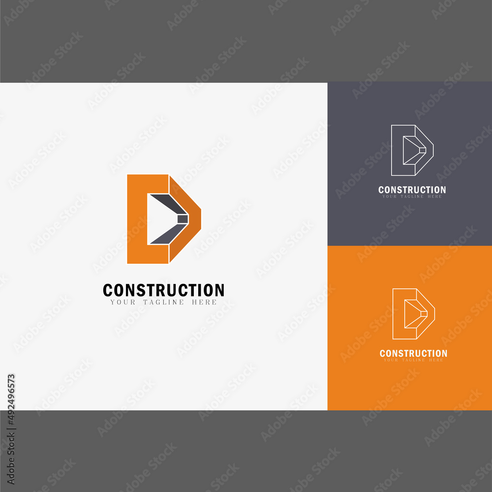 Home letter D logo design in vector for construction, home, real estate ...