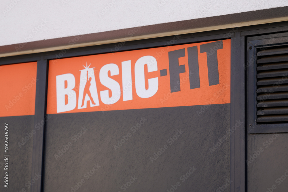 Basic-Fit logo sport fitness club sign brand and text logo of Basic fit ...