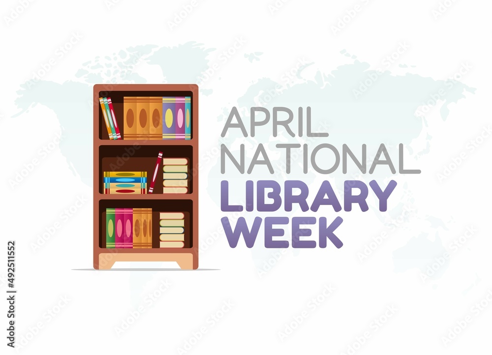 vector graphic of national library week good for national library week ...