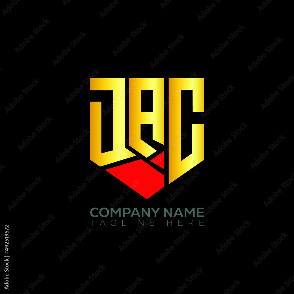 DAC letter logo design on black background.DAC creative initials letter ...