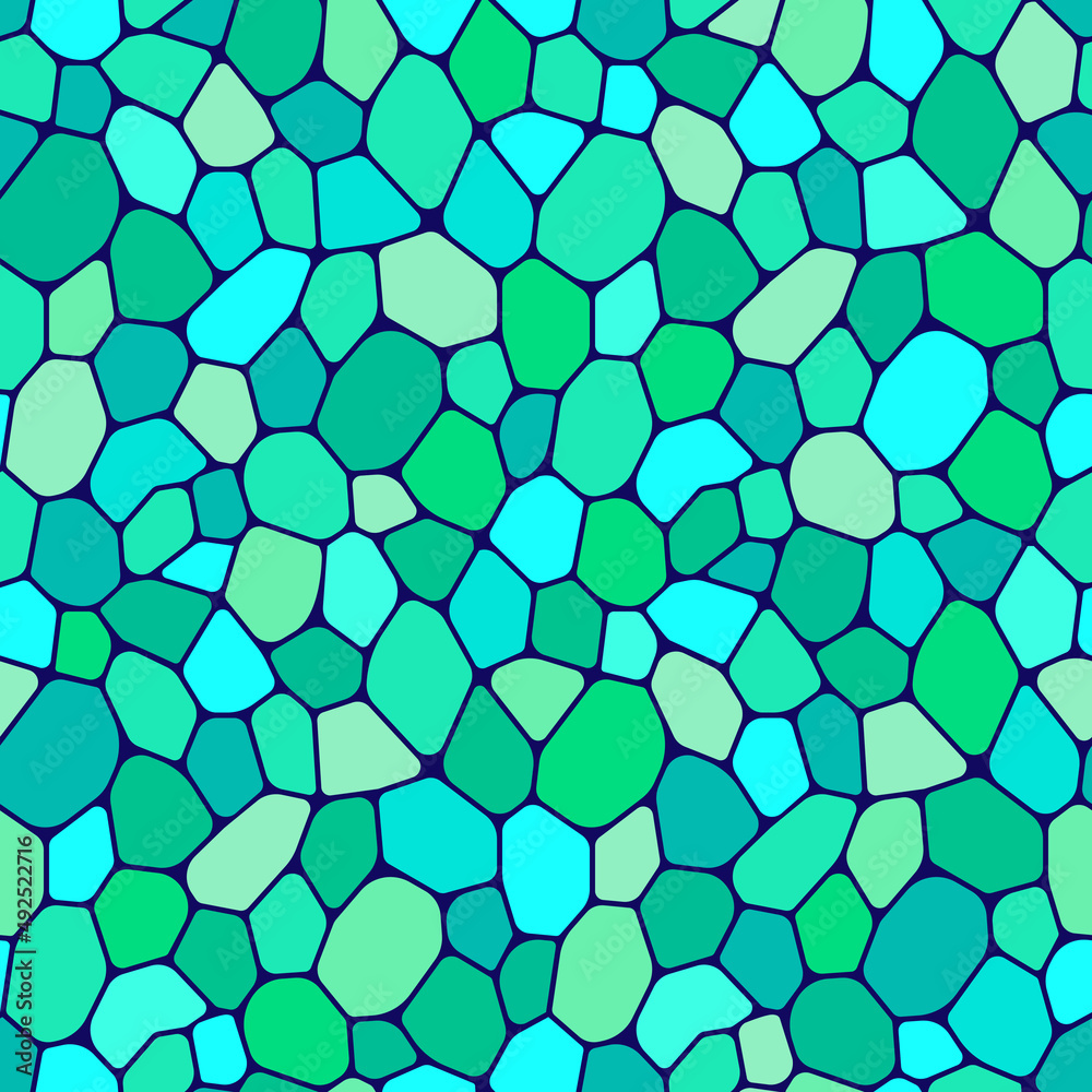 Green cells seamless pattern vector illustration. Fresh template ...