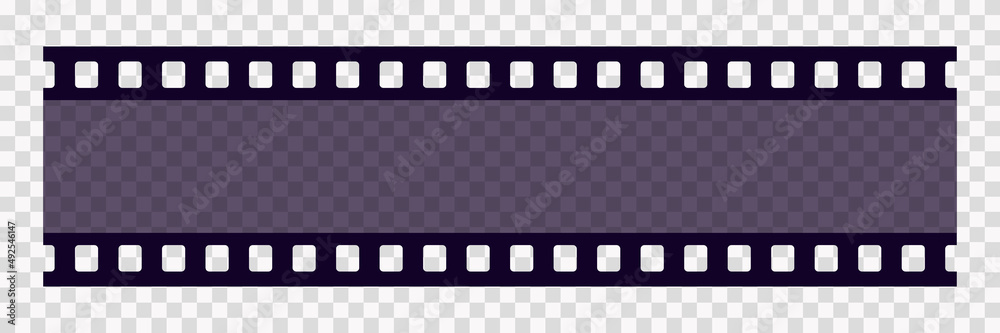 Old frame cinematic in retro style on transparent background. Vintage ...