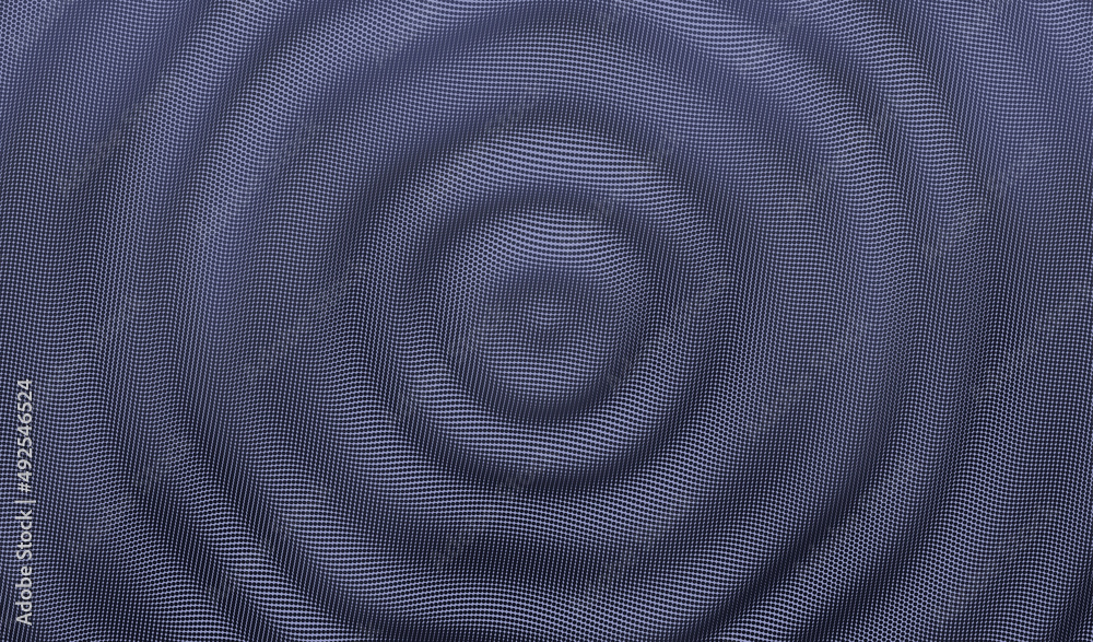 3D wavy background with ripple effect. Vector illustration with ...