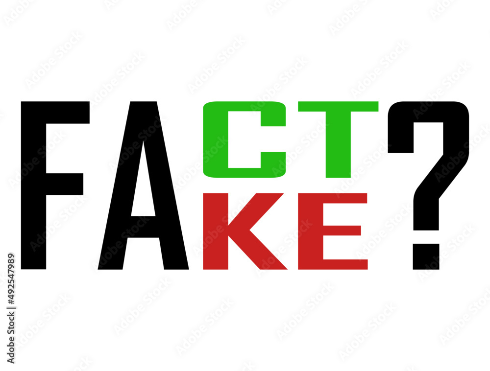 Fake or fact Stock Vector | Adobe Stock