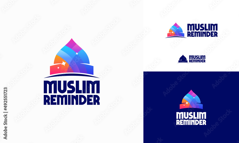 Modern Muslim Reminder logo designs concept vector, Islamic Mosque logo ...