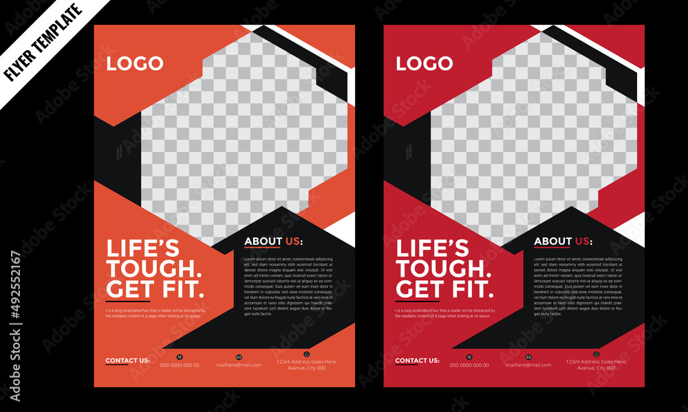 Fitness Flyer Template, Gym Flyer, Brochure Template, Fitness and ...