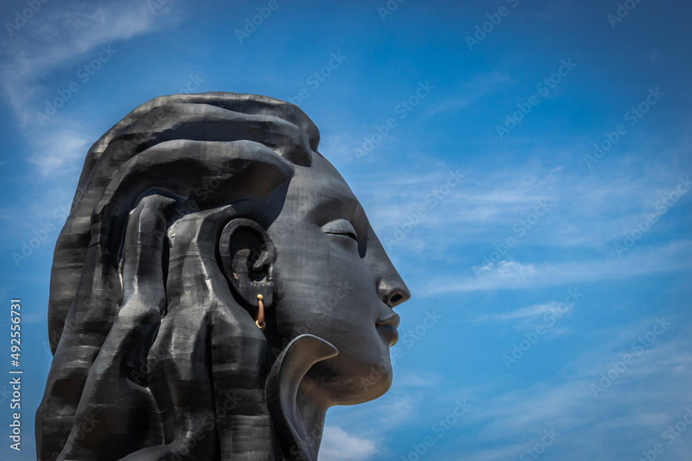 adiyogi lord shiva statue from unique different angles Stock Photo ...