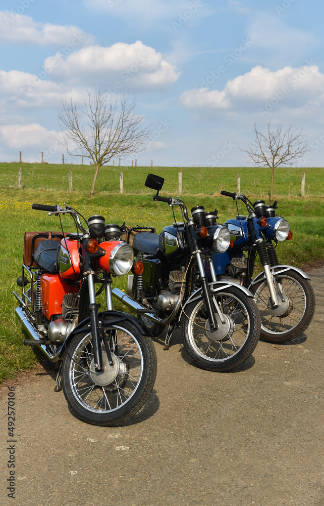 DDR Motorrad MZ TS 125 Stock Photo | Adobe Stock